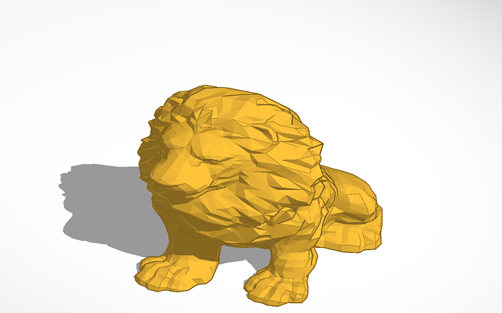 3D design TAH Lion king - Tinkercad
