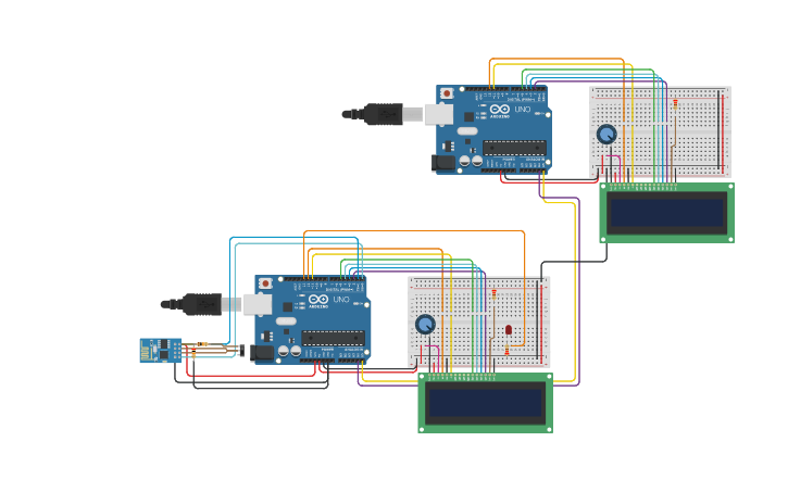 Circuit design Smart Weather Display - Tinkercad