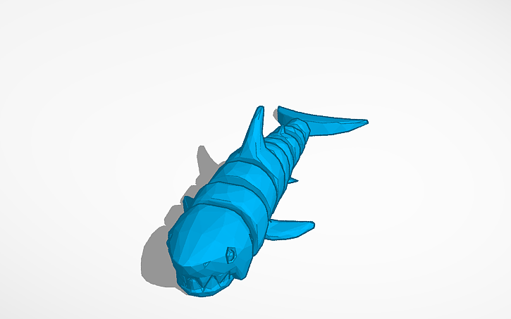 3D design Copy of Articulated Shark - Tinkercad