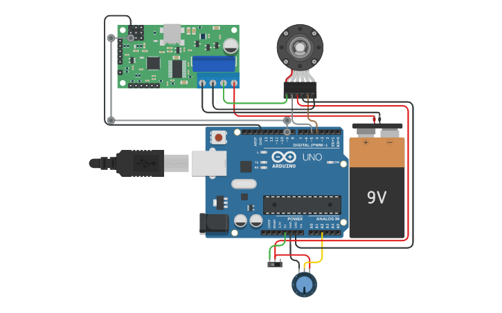 Circuit Design Dc Motor Encoder Tinkercad