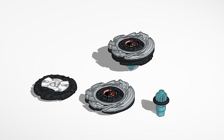 3D design beyblade x Hollow Deathscyther - Tinkercad