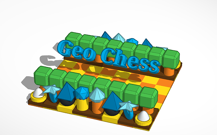 3D design Chess pieces - Tinkercad