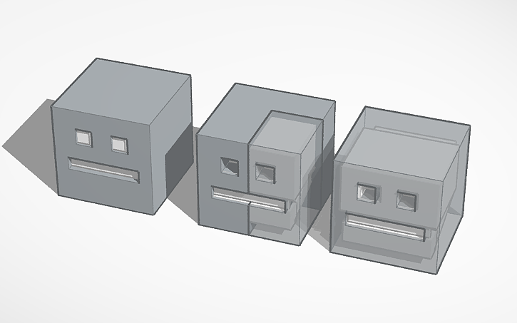 3D design GD/Geometry Dash skeleton - Tinkercad