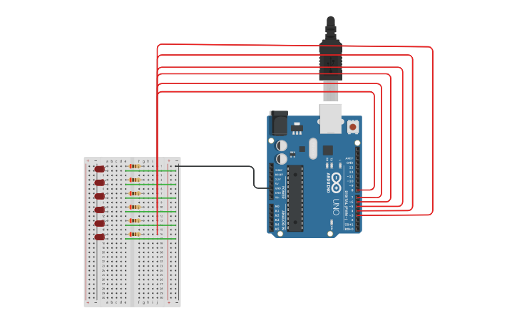 Circuit design MorseSig_SOS | Tinkercad