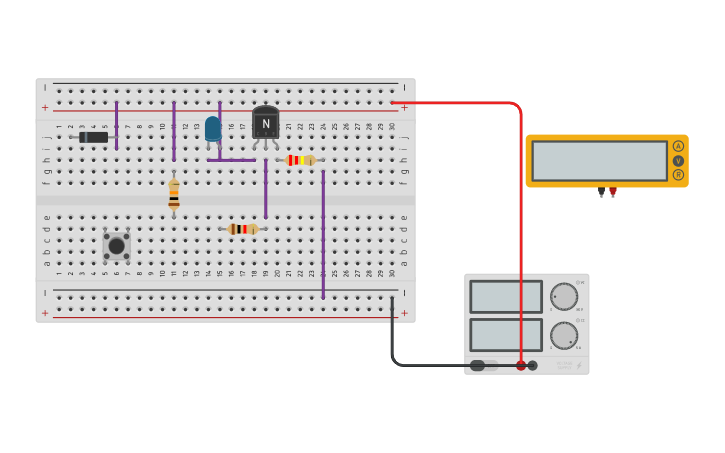 Circuit design Práctica Relé - Tinkercad