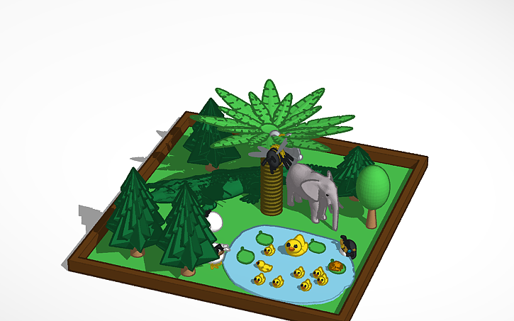 3D design The wild Forest - Tinkercad