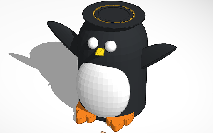 3D design Peter the Penguin Expo - Tinkercad