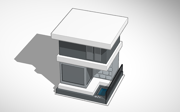 3D design Modern grey house | Tinkercad
