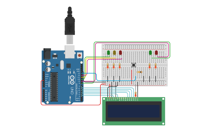 Circuit Design Semáforo 2021 Vehicular Y Peatonal 2 0 Tinkercad