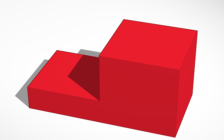 3D design JDLAB - Red Block - Tinkercad