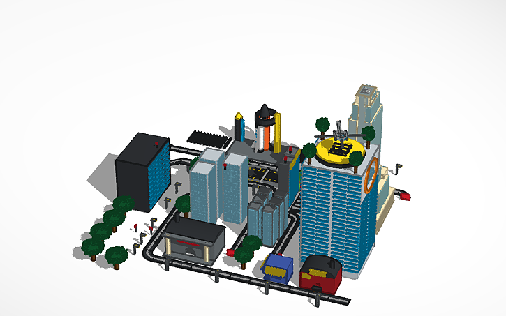 3D design HTML City - Tinkercad