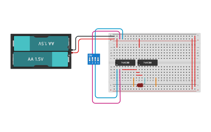 Circuit Design Modul 1 Rangkaian Gerbang And Tinkercad
