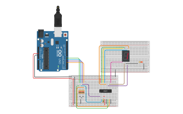 Circuit design Vitor Rodrigues-Micro - Arduino UNO-CD4511 | Tinkercad