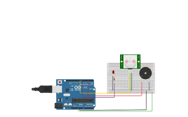 Circuit Design Smart Security System Tinkercad