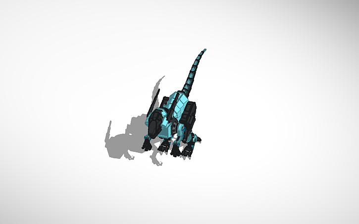 3D design cyber raptor - Tinkercad