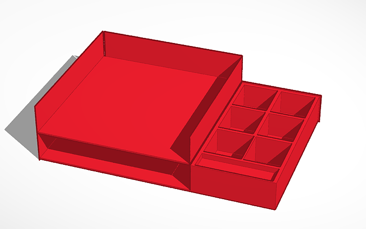 3D design Desk Organizer - Tinkercad