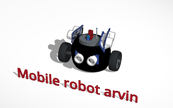 3D design mobile robot arviniago - Tinkercad