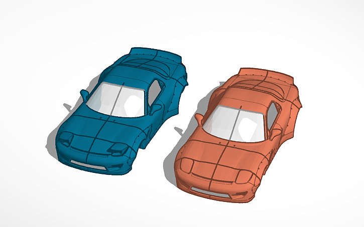 3D design mazda rx7 rocket bunnies - Tinkercad