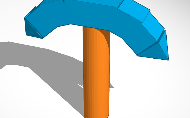 3D design 3d Minecraft pickaxe | Tinkercad