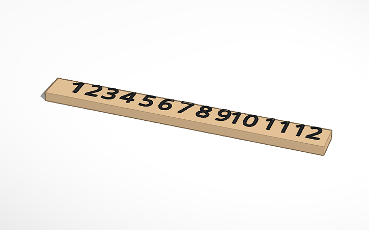 3D design Baldi's Ruler - Tinkercad