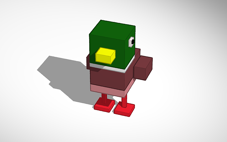 3D design Pato-minecraft-berta - Tinkercad