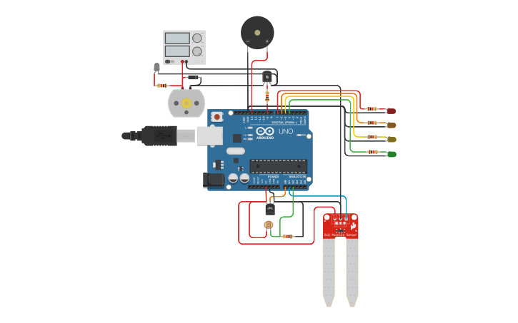 Circuit Design Ronak Mushroom Farming Automated System Tinkercad