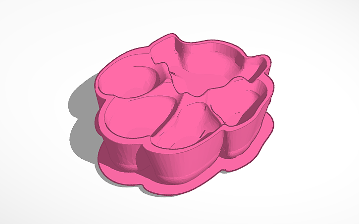 3D design Dog Paw cookie cutter - Tinkercad