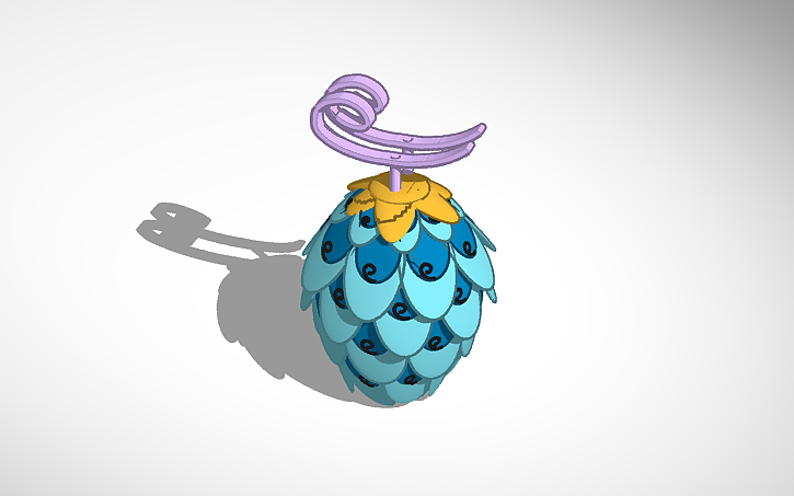3D design Uo Uo no Mi, Model: Seiryu - Tinkercad