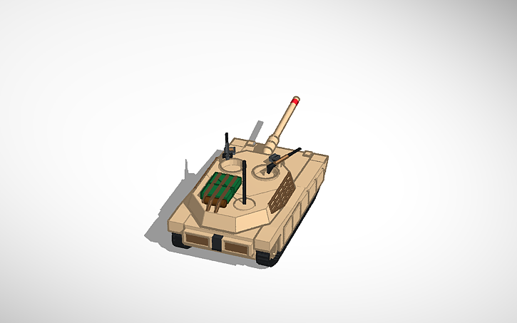3D design M1 Abrams - Tinkercad