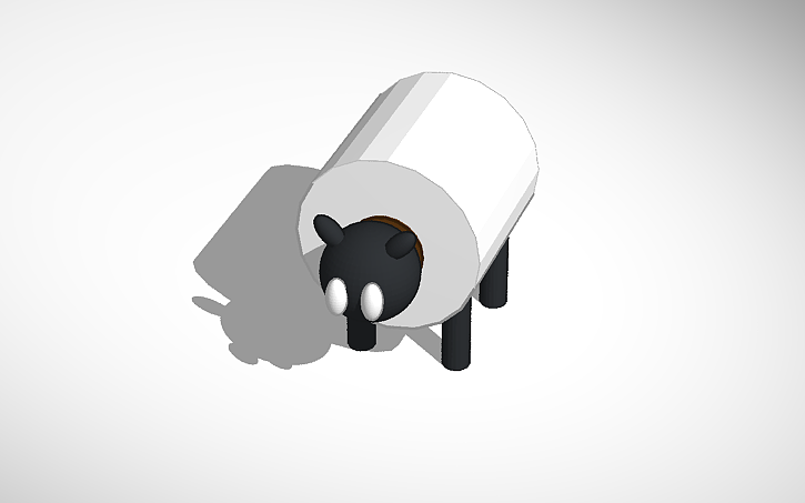 3D design Toilet Sheep - Tinkercad