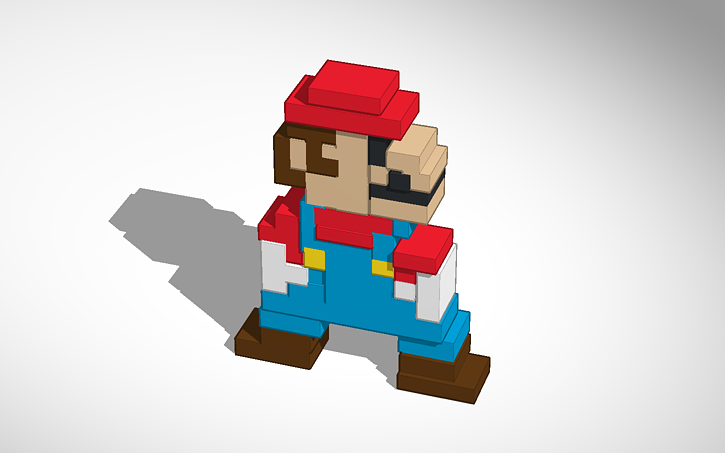 3D design Mario Bros - Tinkercad