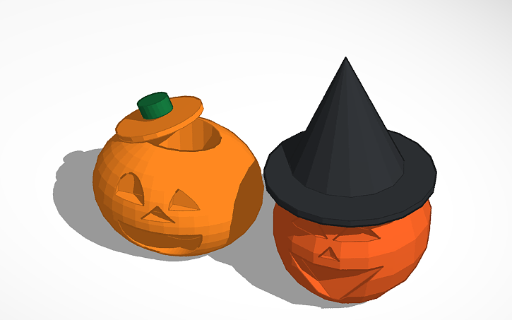 3D design Anika's Halloween pumkin - Tinkercad