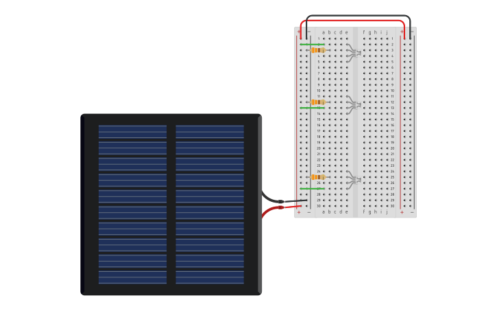 Circuit design Project Science 08: Solar Cell - Tinkercad