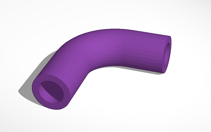 3D design t pipe - Tinkercad