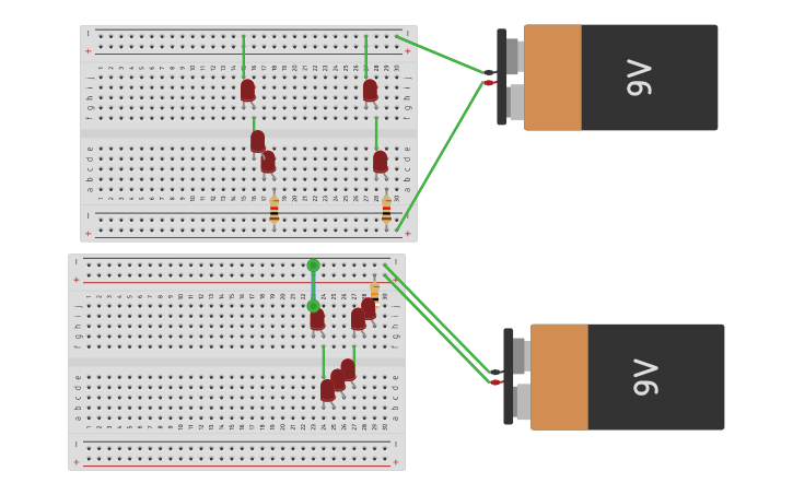 Circuit Design Simulación Led Tinkercad