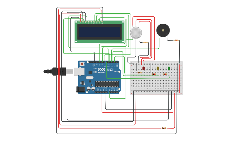 Circuit design Deteksi Kabut Asap - Tinkercad Circuit design Deteksi Kabut Asap - Tinkercad