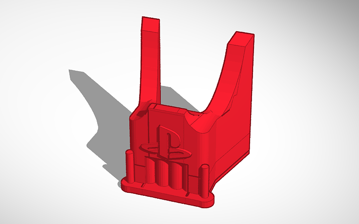 3D design PS4 Controller Holder - Tinkercad