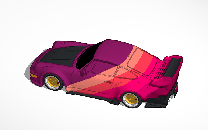 3D design Copy of RWB Porsche 911 (964) Turbo(primitive custom) | Tinkercad 3D design Copy of RWB Porsche 911 (964) Turbo(primitive custom) | Tinkercad