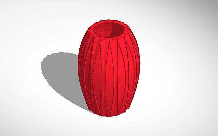 3D design Patterned vase - Tinkercad