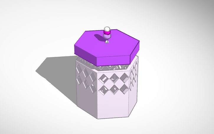 3D design storage box - Tinkercad