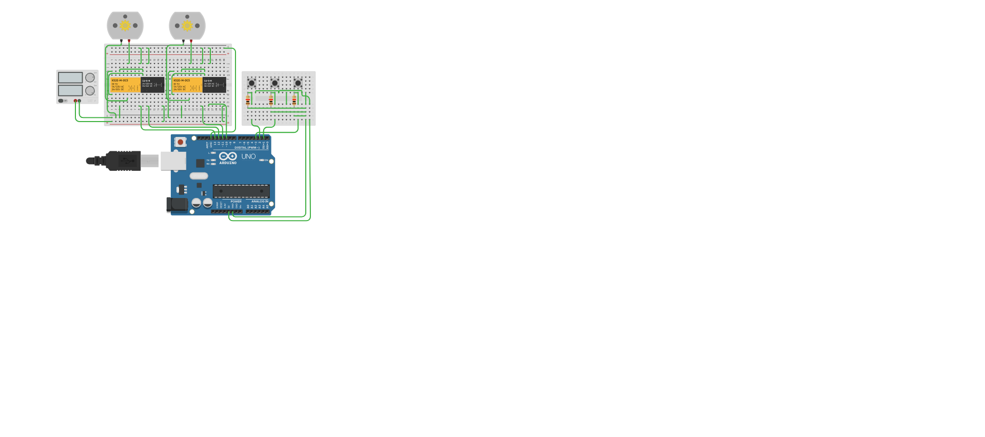 Circuit design PC2 | Tinkercad