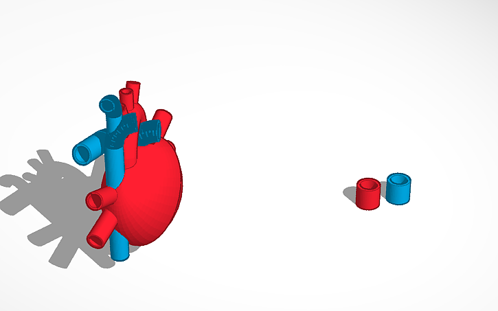 3D design heart - Tinkercad