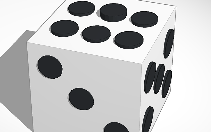 3D design Dado - Tinkercad