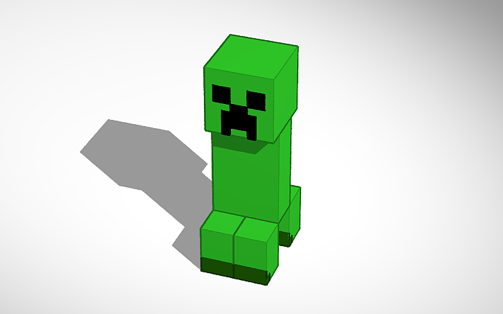 3D design Minecraft creeper - Tinkercad
