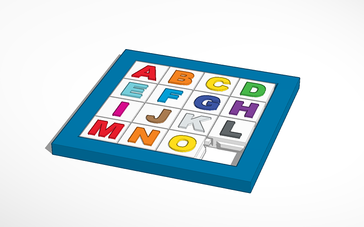 3d Design Sliding Puzzle Tinkercad