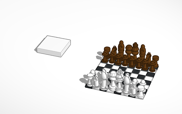 3D design Chess setup | Tinkercad
