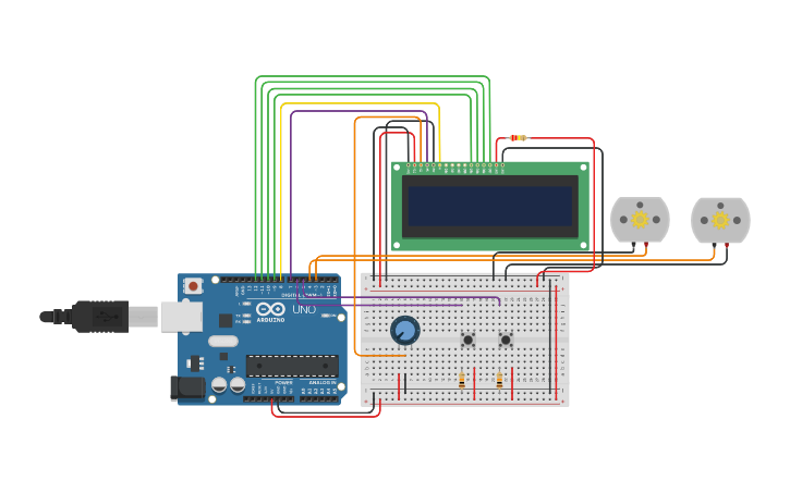 Circuit design Control de Acceso - Tinkercad