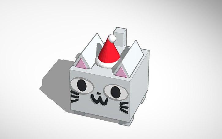 3D design huge festive cat (from pet simulator x on roblox) - Tinkercad