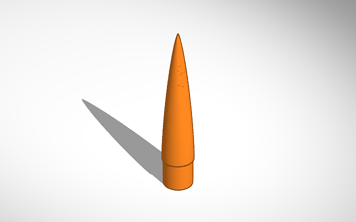 3D design 38mm nose cone - Tinkercad