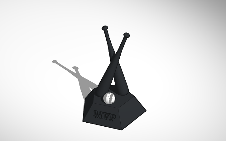 3D design Baseball Trophy | Tinkercad